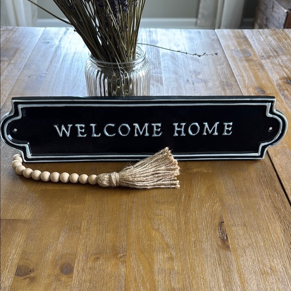 Hearth & Hand | Accents | Hearth Hand Black Welcome Home Sign | Poshmark